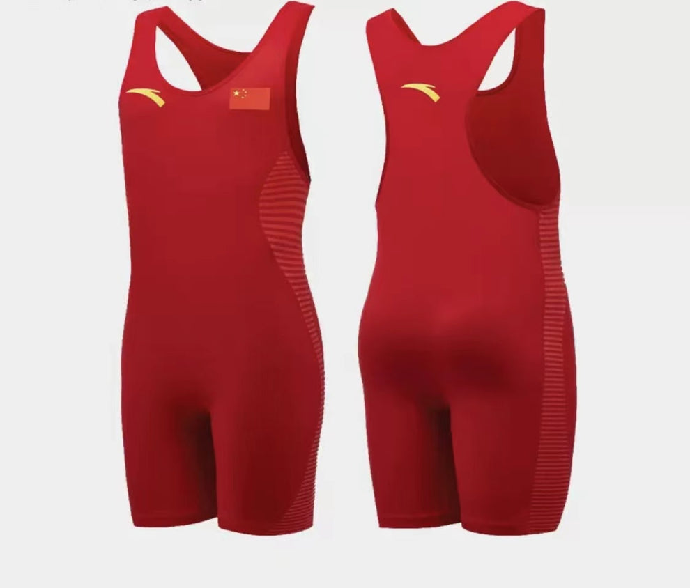 Anta Professional Weightlifting Competition Uniform/One-piece suit/Fre ...