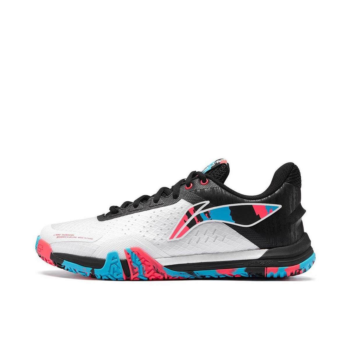 Li-Ning Saga SE Badminton Shoes - White/Black/Red – Anto Sports